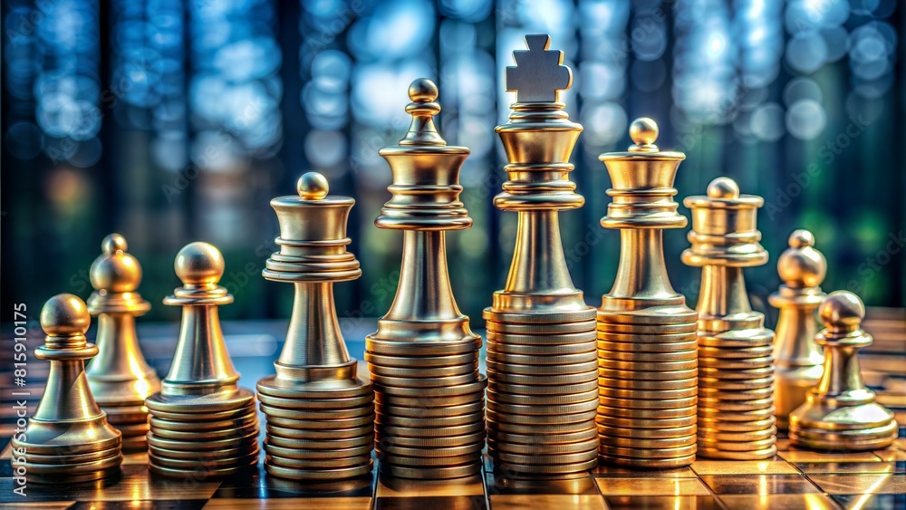 Wealth Strategy": A concept image featuring chess pieces on a board ...
