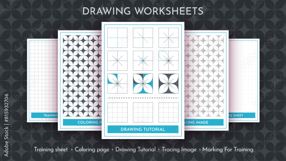 How to Draw a Pattern. Step by Step Drawing Tutorial. Draw Guide ...