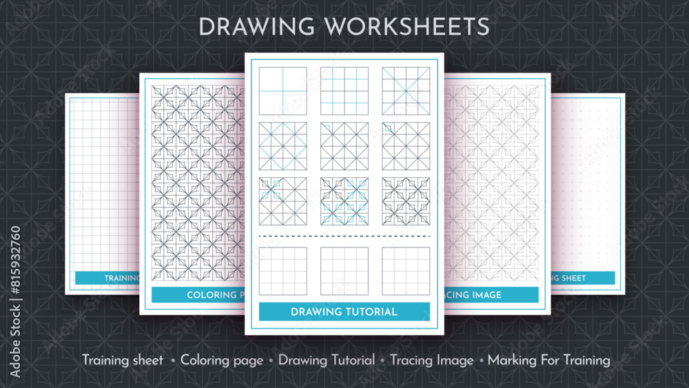 How to Draw a Pattern. Step by Step Drawing Tutorial. Draw Guide ...