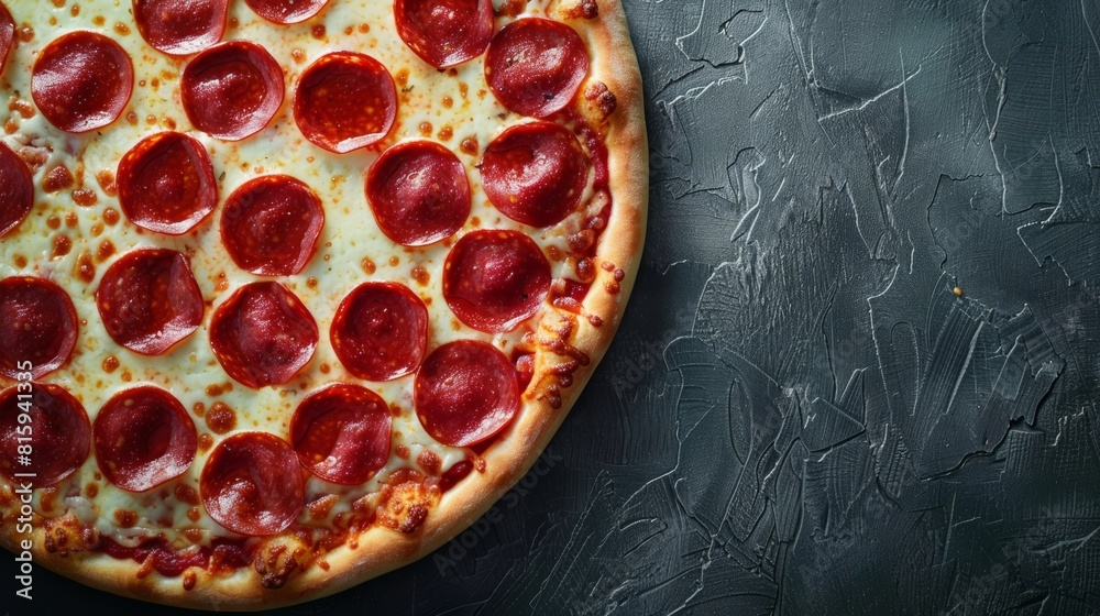 pepperoni cream cheese pizza with beef for national pizza party day ...