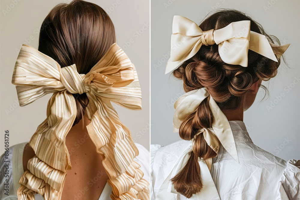 Bows on hair and clothes are a symbol of hyper-femininity, reflecting ...