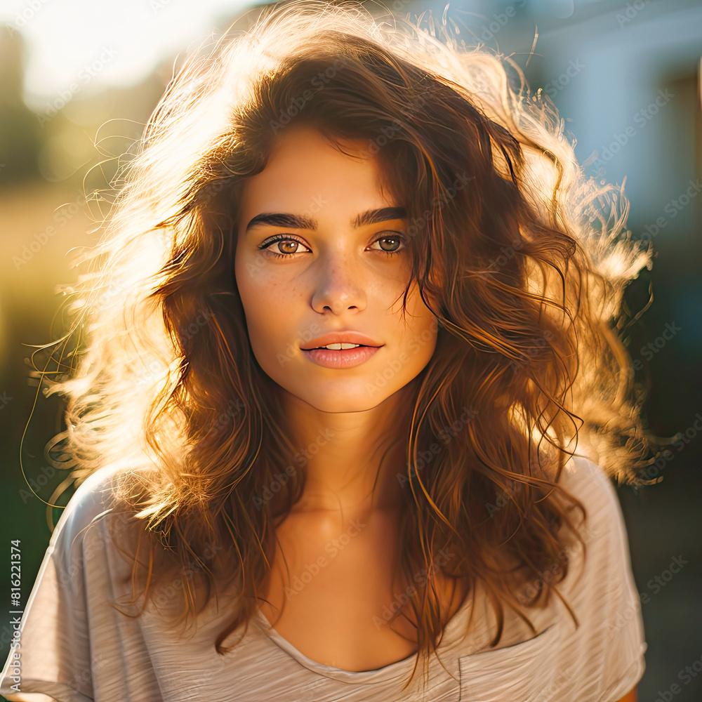 Attractive woman. Beautiful woman, portrait close up. Gorgeous woman ...