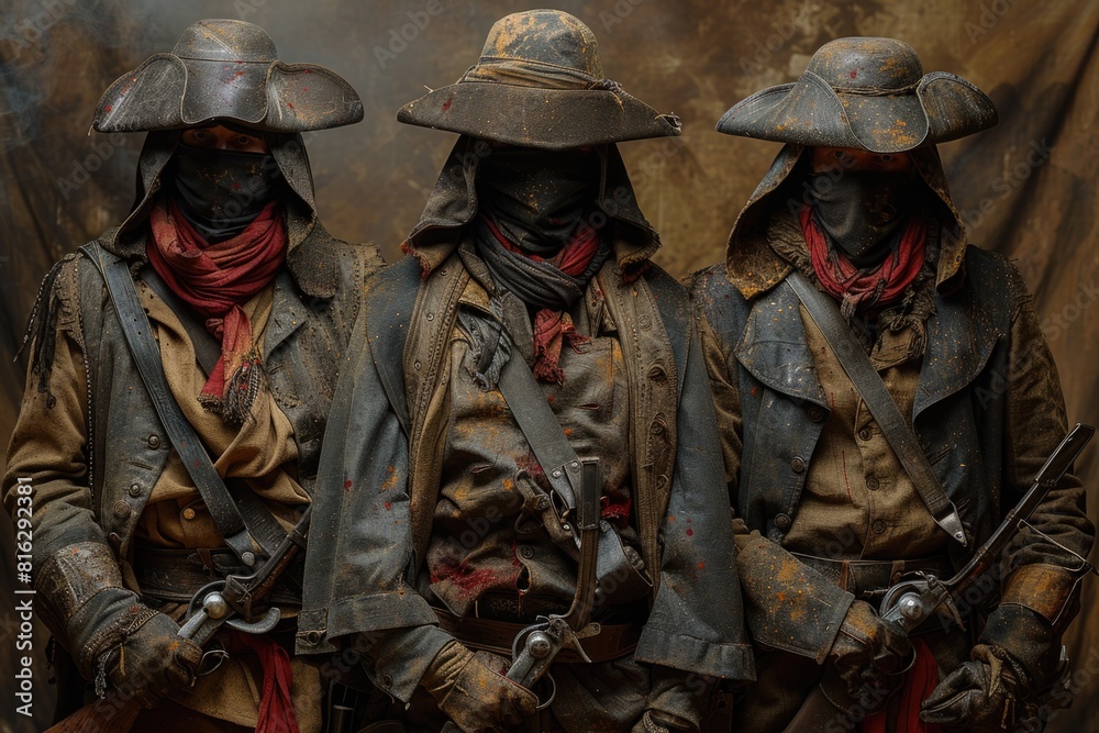 Elegant musketeer in historical attire, portraying bravery and chivalry ...