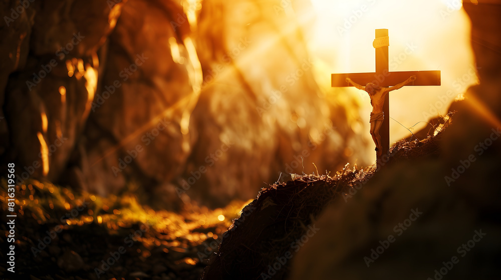 Golgotha Hill Jesus Christ Crucifixion Death and Resurrection from ...