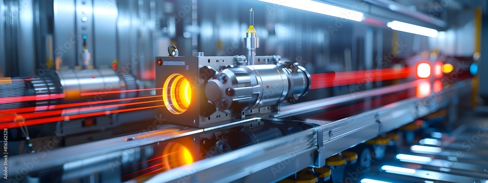 Precision Measurement A D Rendered Laser Interferometer Measuring Light ...