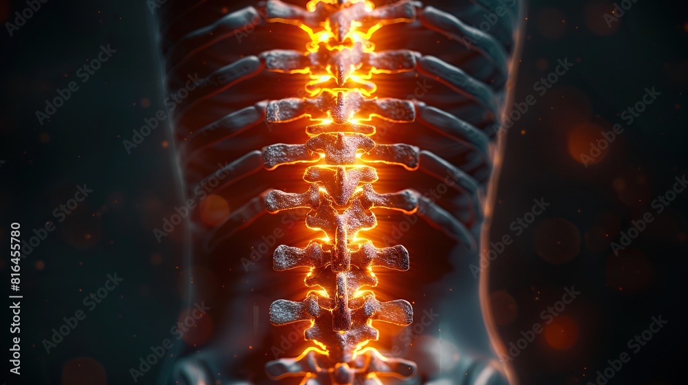 a man's rib cage is shown in close - up, with his rib cage visible on ...