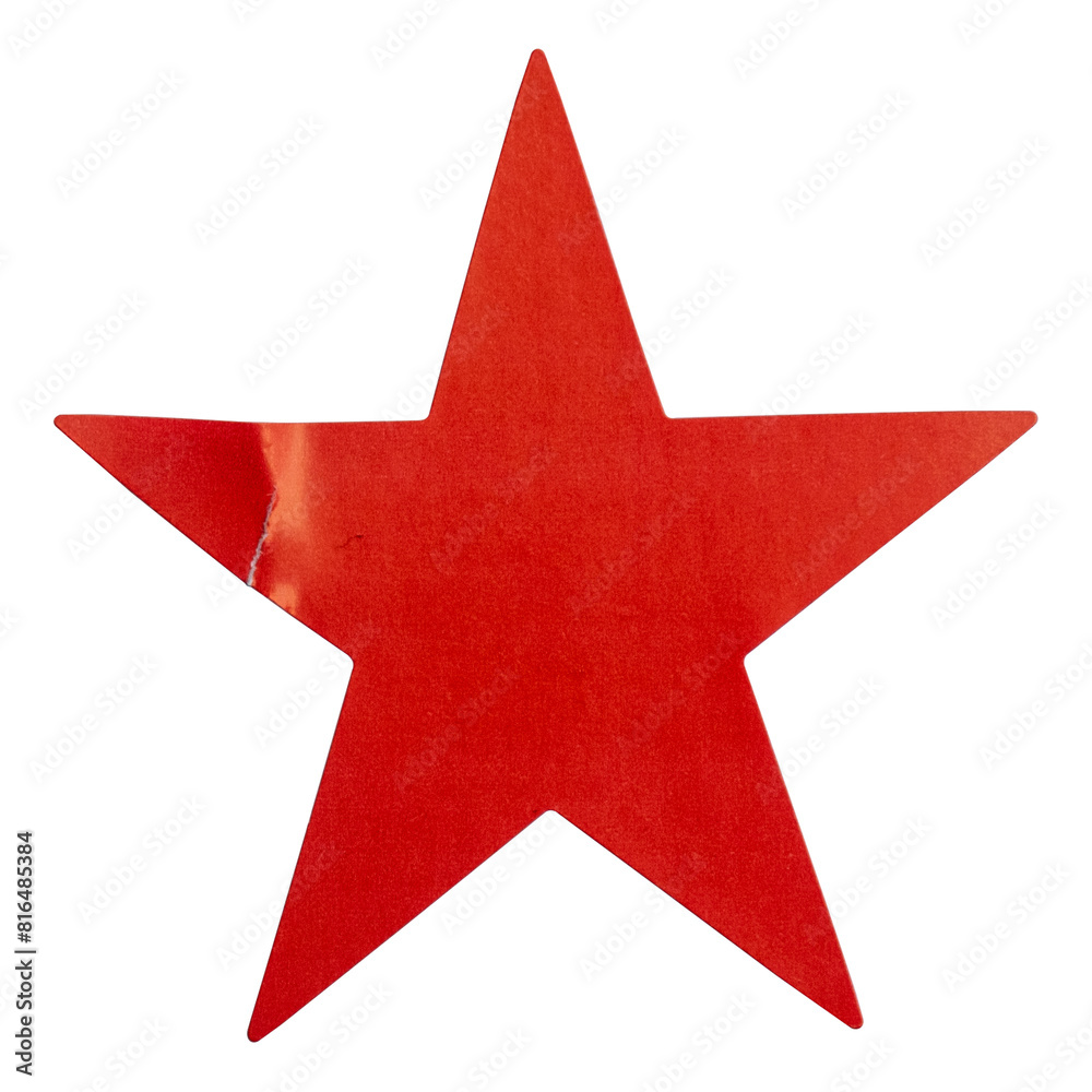 Transparent png of red star shape sticker. Stock Illustration | Adobe Stock