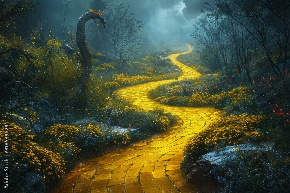 Follow the iconic yellow brick road as it winds its way through a ...