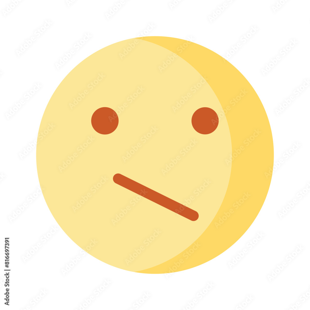 Confused emoji vector design, ready to use Stock Vector | Adobe Stock
