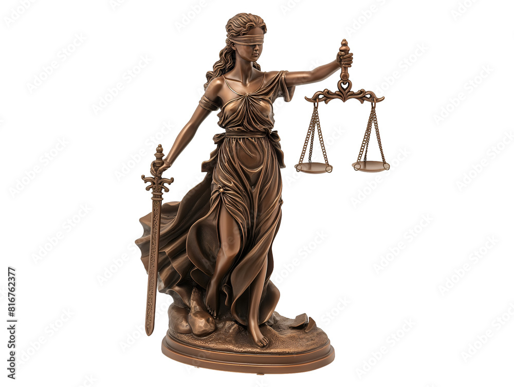 Broze lady justice , Legal and law concept statue of Lady Justice with ...