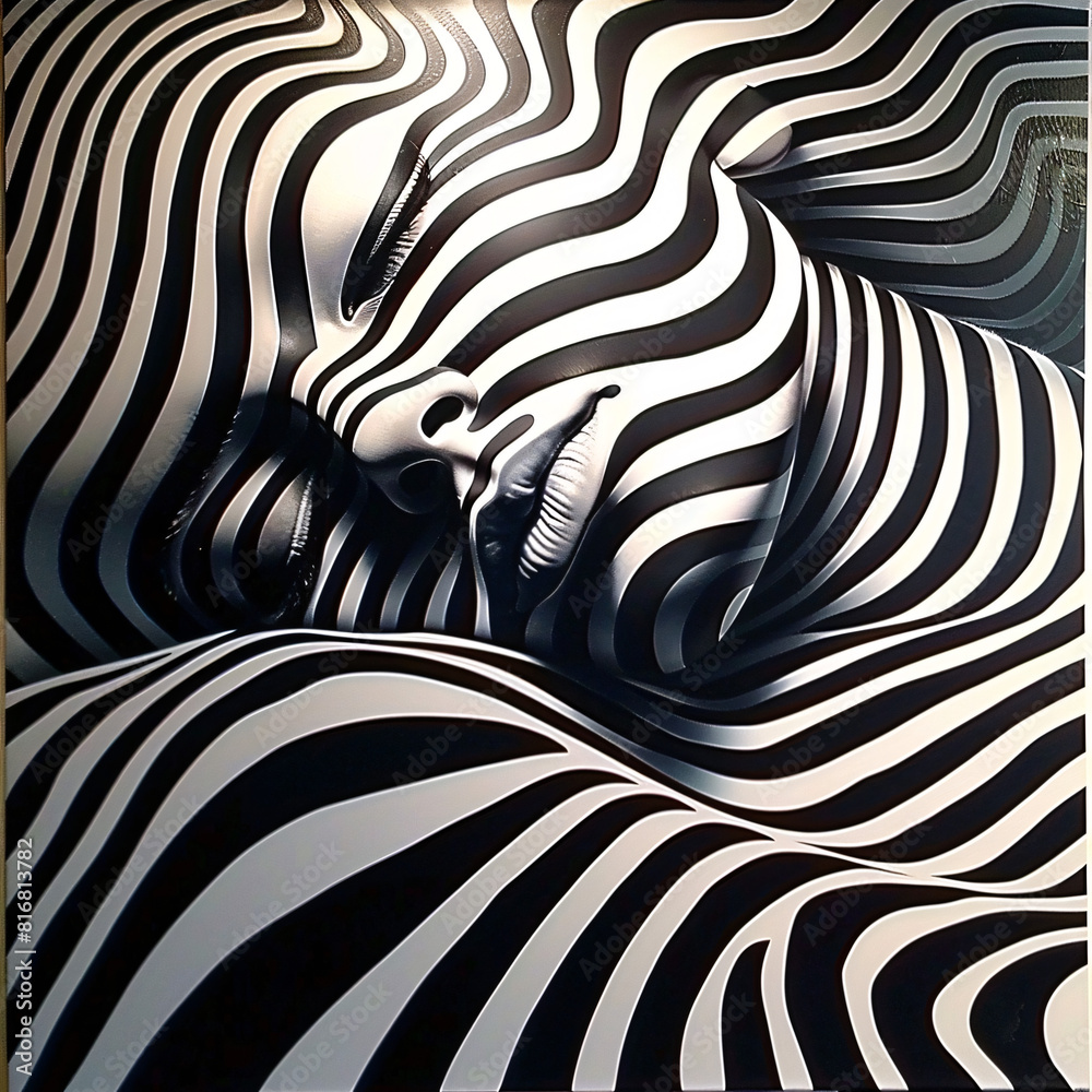 Psychedelic Line optical illusion Patterns. the abstract designs play ...