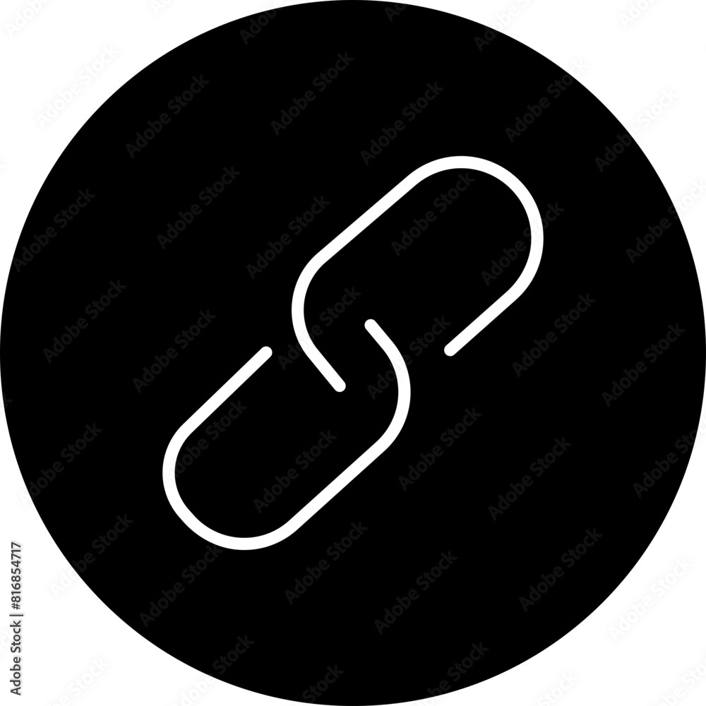 Icons of link. Link, share link, external link black vector icon . Isolated symbols on ...