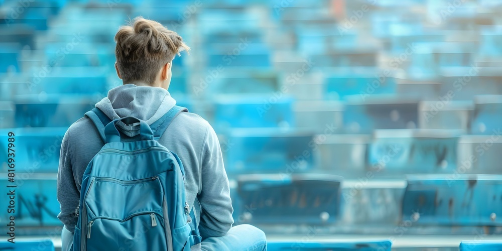 Isolated male high school student struggles with mental illness ...