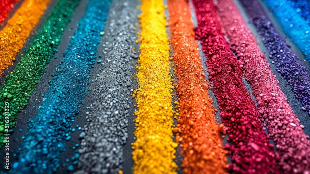 Rainbow Colors in Various Forms, Representing diversity and the ...