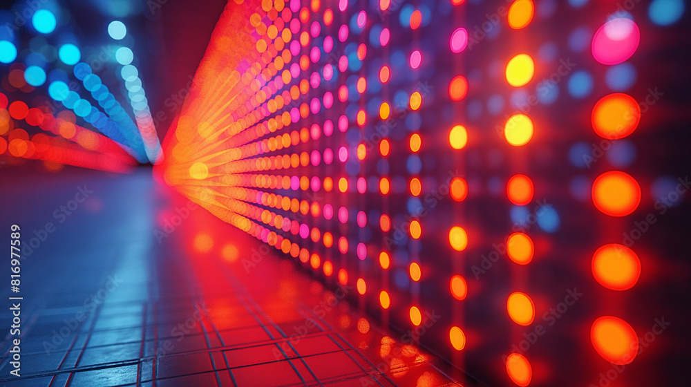 A dramatic photograph capturing the pulsating polka dot patterns of a ...