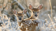 Two White-tail Deer Free Stock Photo - Public Domain Pictures