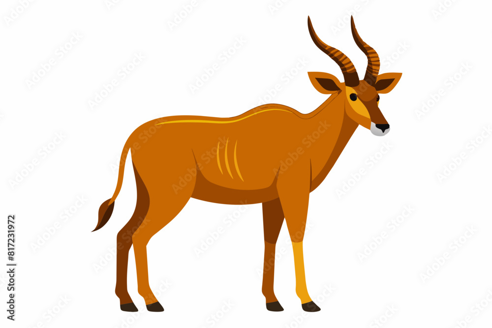 eland cartoon vector illustration Stock Vector | Adobe Stock