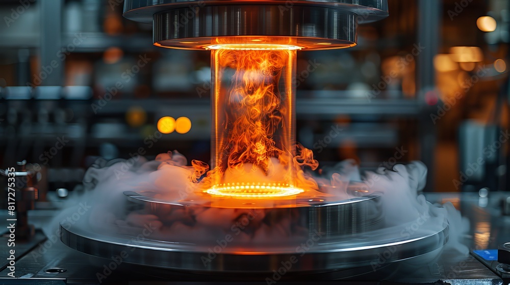 Visual representation of magnetic levitation above a high-temperature ...