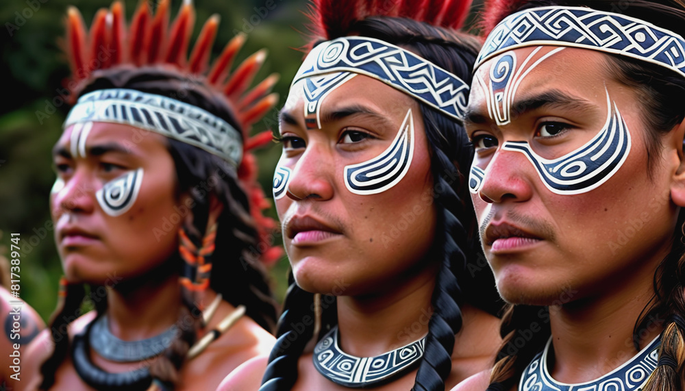International Day of the World's Indigenous Peoples. The Maori tribe of ...