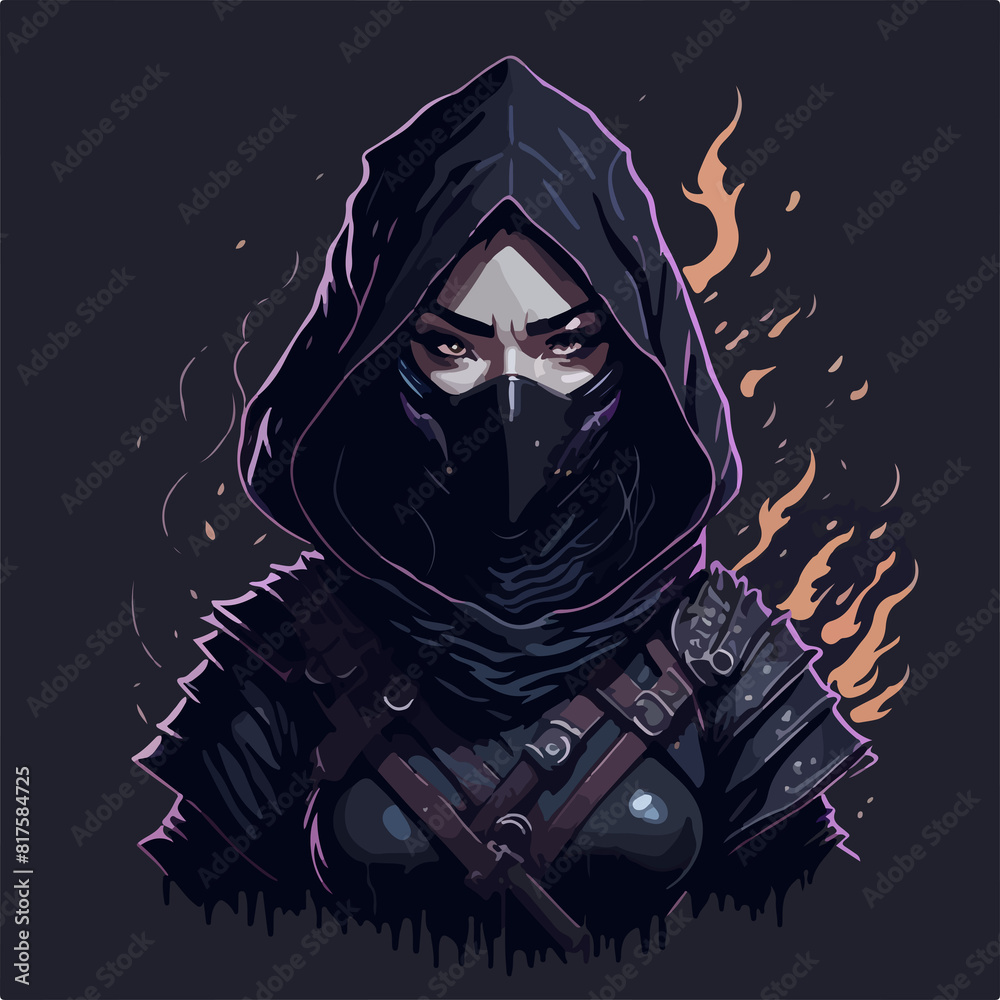 The poison drips from the assassin's mask, as they lurk in the shadows ...