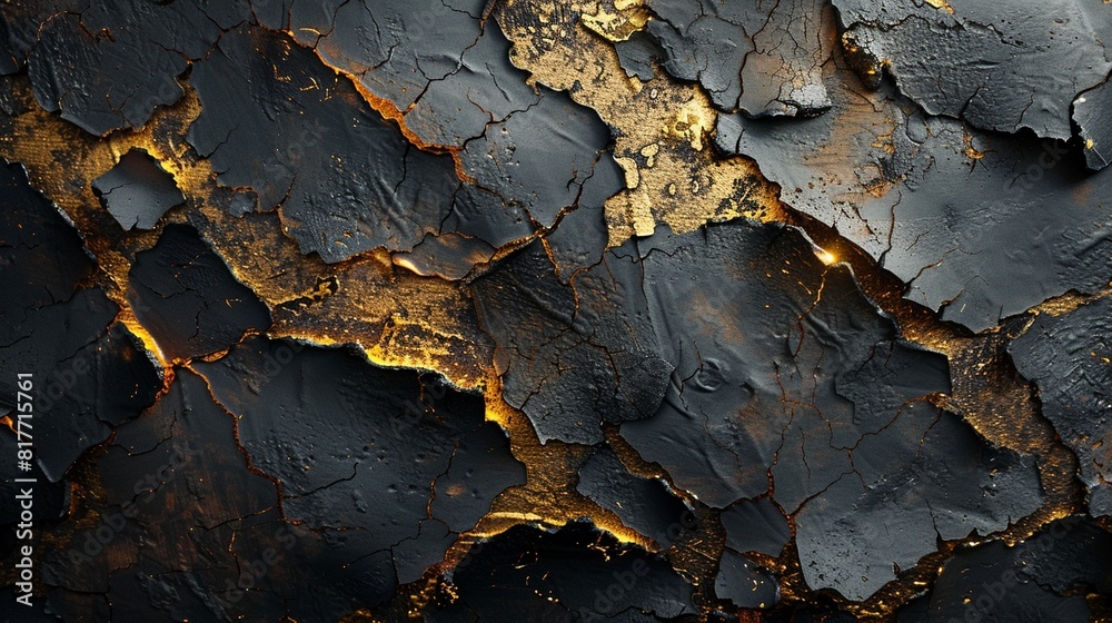 Abstract scrap metal art piece, featuring rough, burnt textures and ...