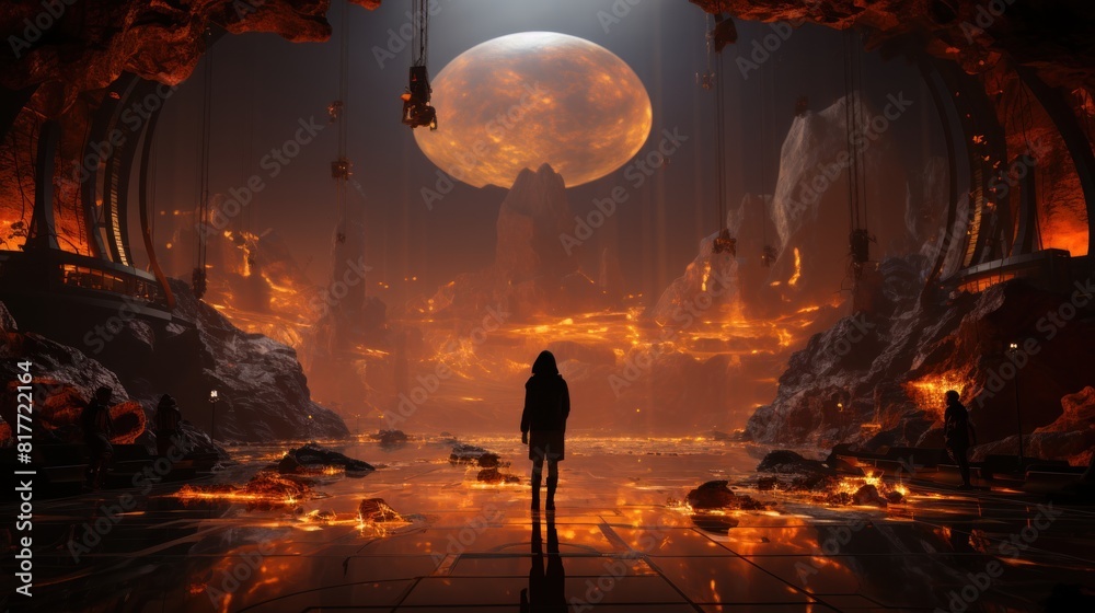 Behind The Scenes Of A Sci-Fi Movie Production With Futuristic Set And ...