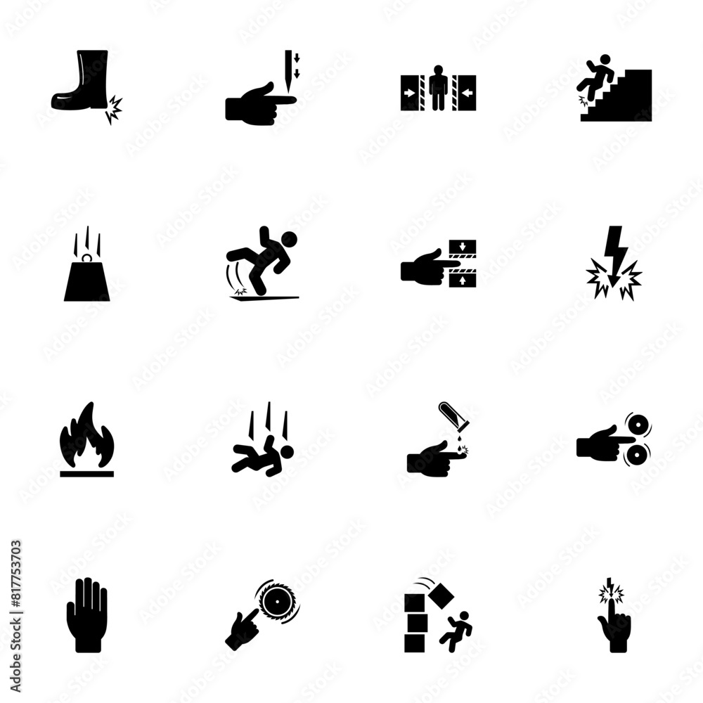 Stock-Vektorgrafik „Warning Signs icon - Expand to any size - Change to ...