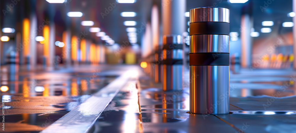 Steel safety bollards ensure the prevention of unauthorized access and ...