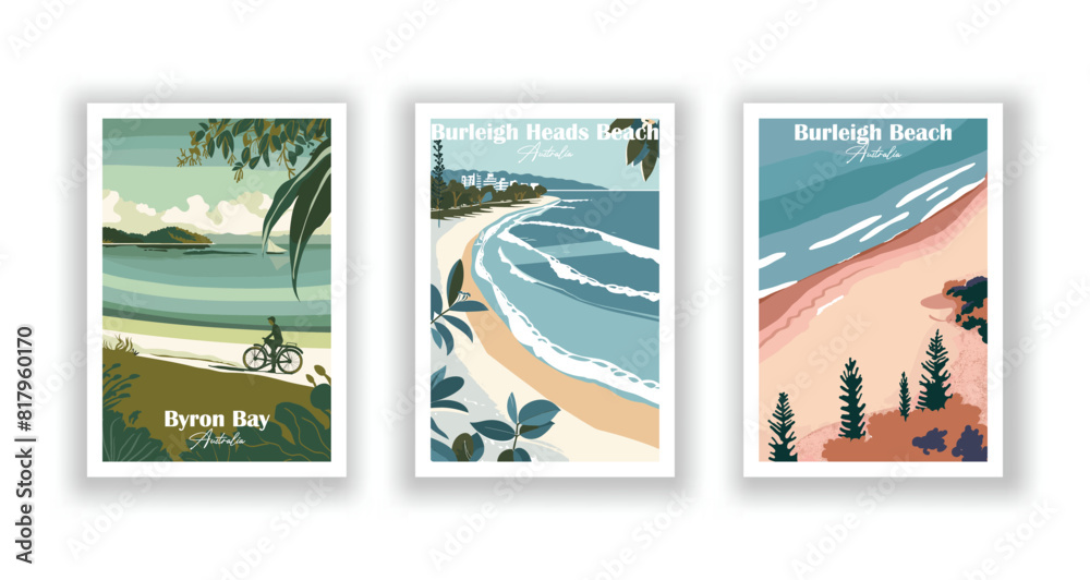 Burleigh Beach, Australia, Burleigh Heads Beach, Australia, Byron Bay ...