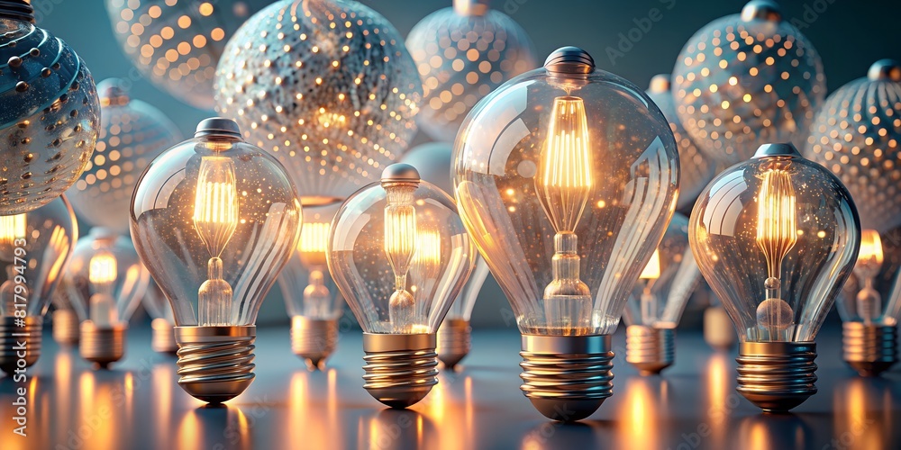 light bulb in the dark Abstract object, geometric shapes, minimalism ...