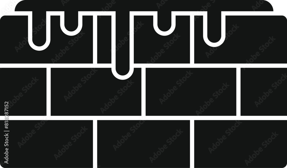 Vector illustration of a simple calendar icon with hanging effect, in ...