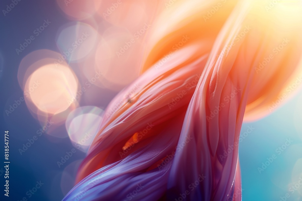 Detailed yet minimalistic representation of muscle tissue highlighting ...