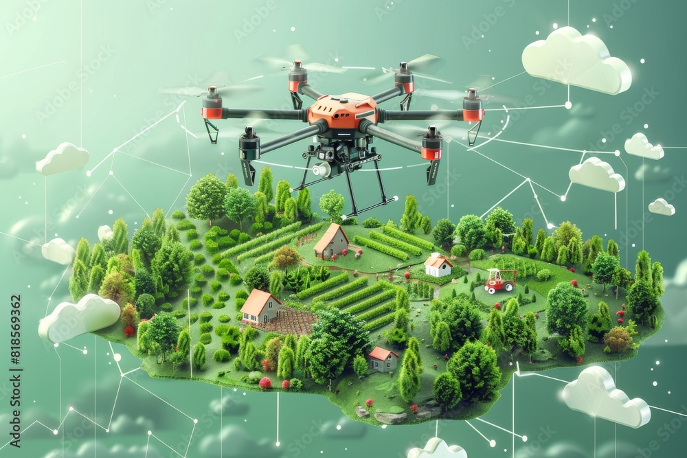Digital drone technology for precision agriculture, aerial monitoring of soil health in ...