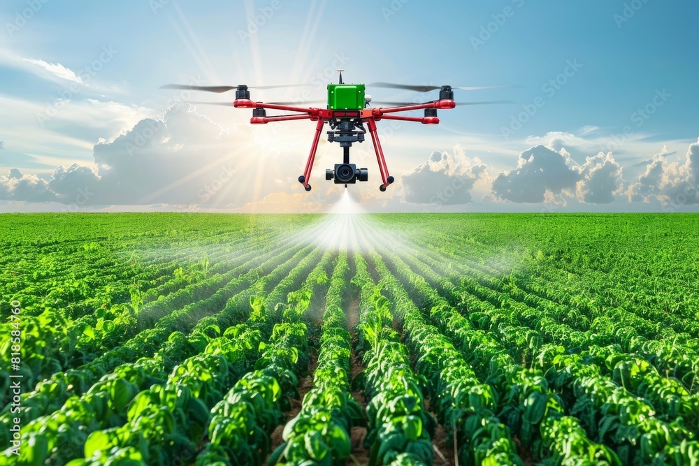 agritech operations with efficient drones for smart farming and ...
