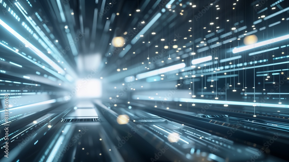 Abstract Digital Archive with Floating Data Particles: A realistic ...