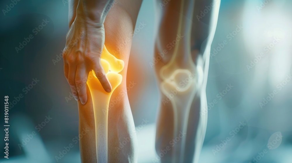 Knee paint, medicine anatomy body tibia accident, health scan treatment ...