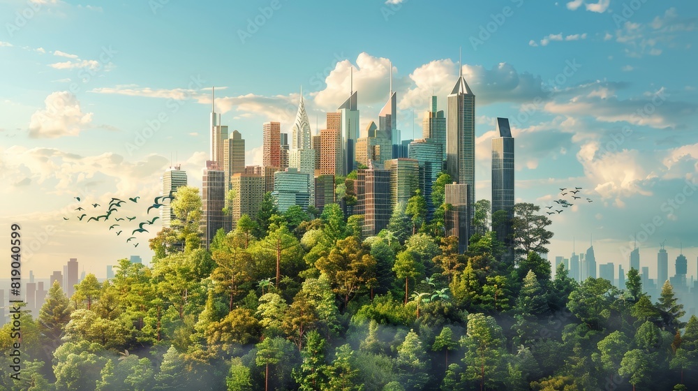 It illustrates how urban development should be balanced with the ...