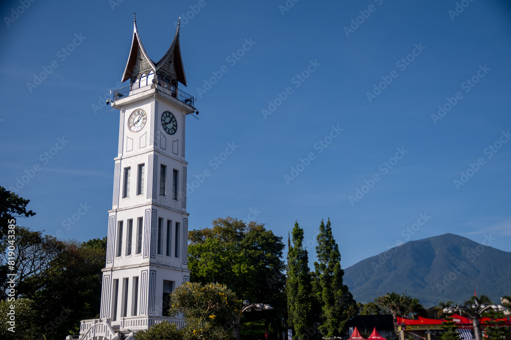 Jam Gadang is a historical and famous landmark in Bukit Tinggi, West ...