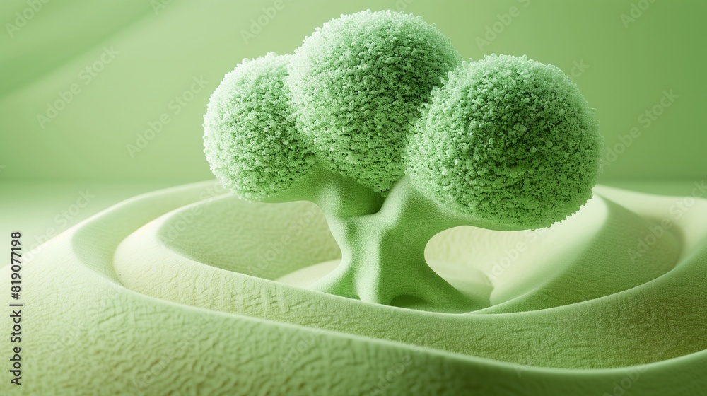 Mint Green Sand Crafted into a Large Tree Shape, Eco-Friendly and ...