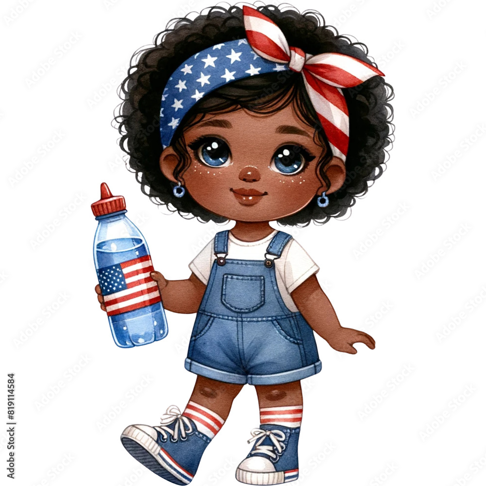 Patriotic Girl Clipart,American Pride,4th of July PNG ,Veteran Day ...