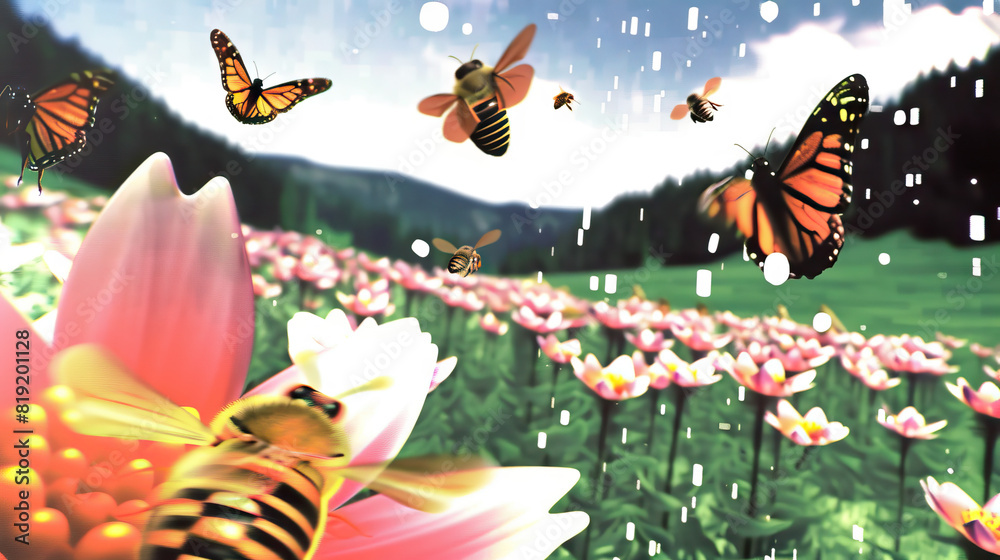 Pollinator Paradise: The Buzzing Life of Bees, Butterflies, and More ...