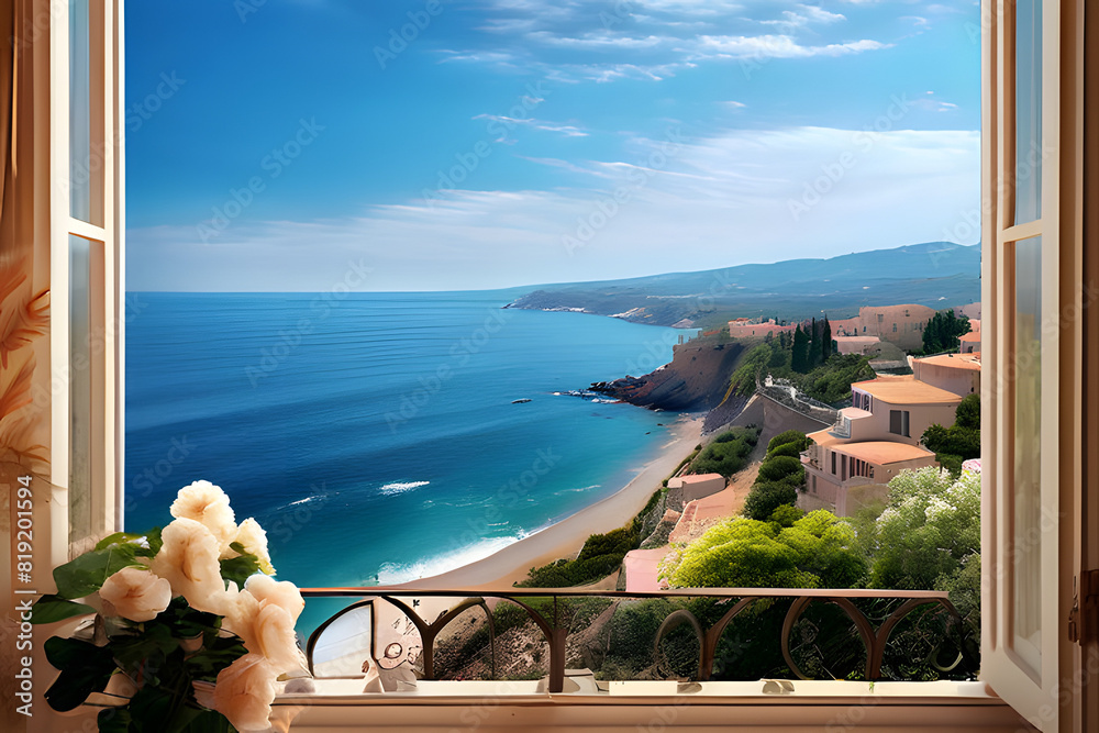 A vintage-style world map with muted colors and decorative flourishes ...