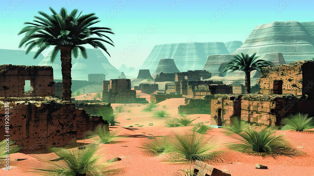 Desert Archaeology: Traces of Ancient Civilizations - Picture a scene ...