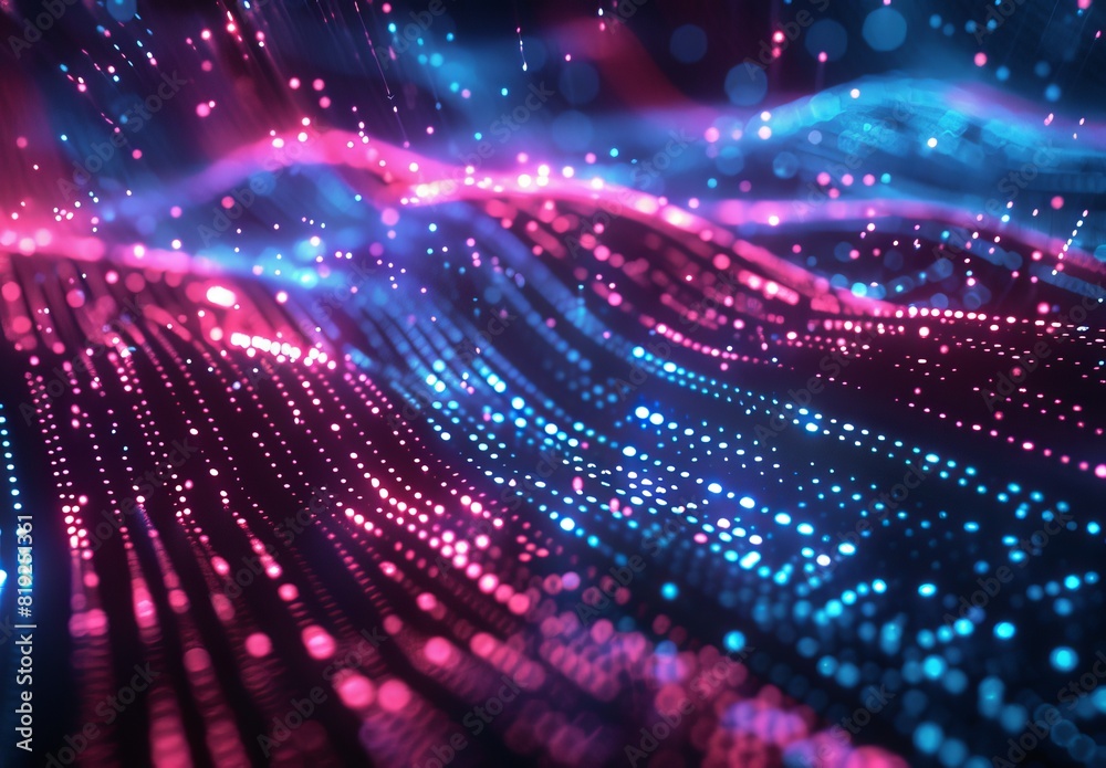 A modern, digital, abstract 3D background suitable for describing ...