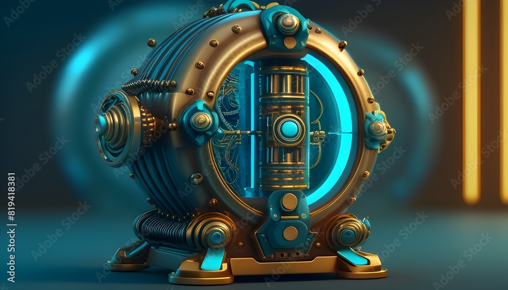 Captivating Clockwork Mechanisms and Glowing Power Cores in a ...