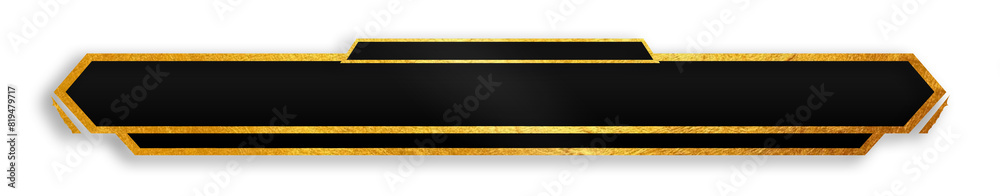 Status Bar Golden Black Theme Overlay Template For Streamer Gaming ...