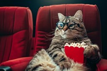Cats Wearing Pajamas Enjoying Movie Free Stock Photo - Public Domain ...