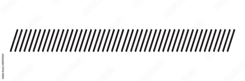 Slash line. Border with diagonal lines. Angle of tilt stripes. Black ...