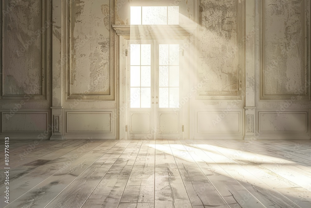 Ancient Greco-Roman hall interior with a circular stone podium ...
