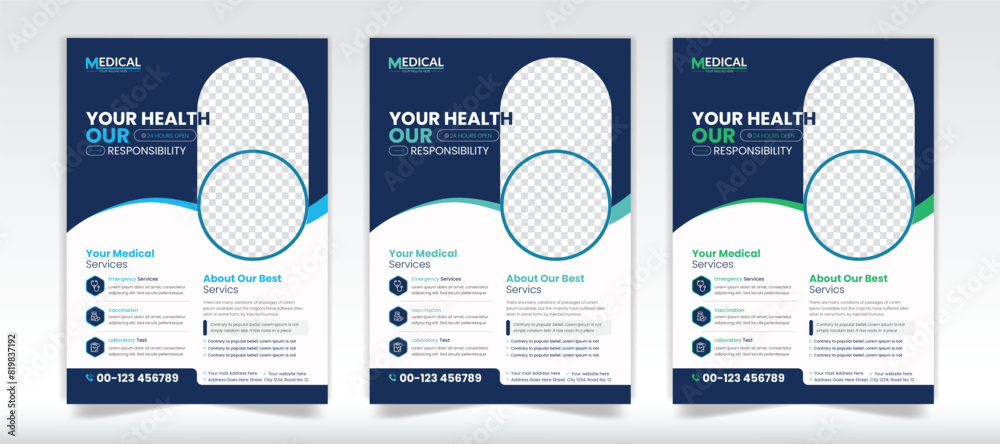 Modern medical healthcare flyer design and Doctor's advertisement ...